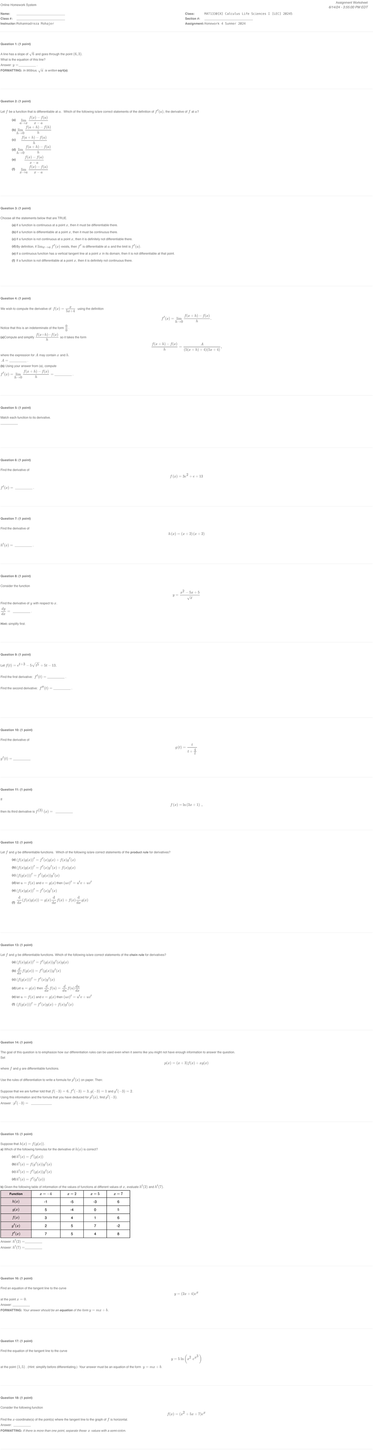 Mobius assignment 4 - blank - Online Homework System Assignment ...