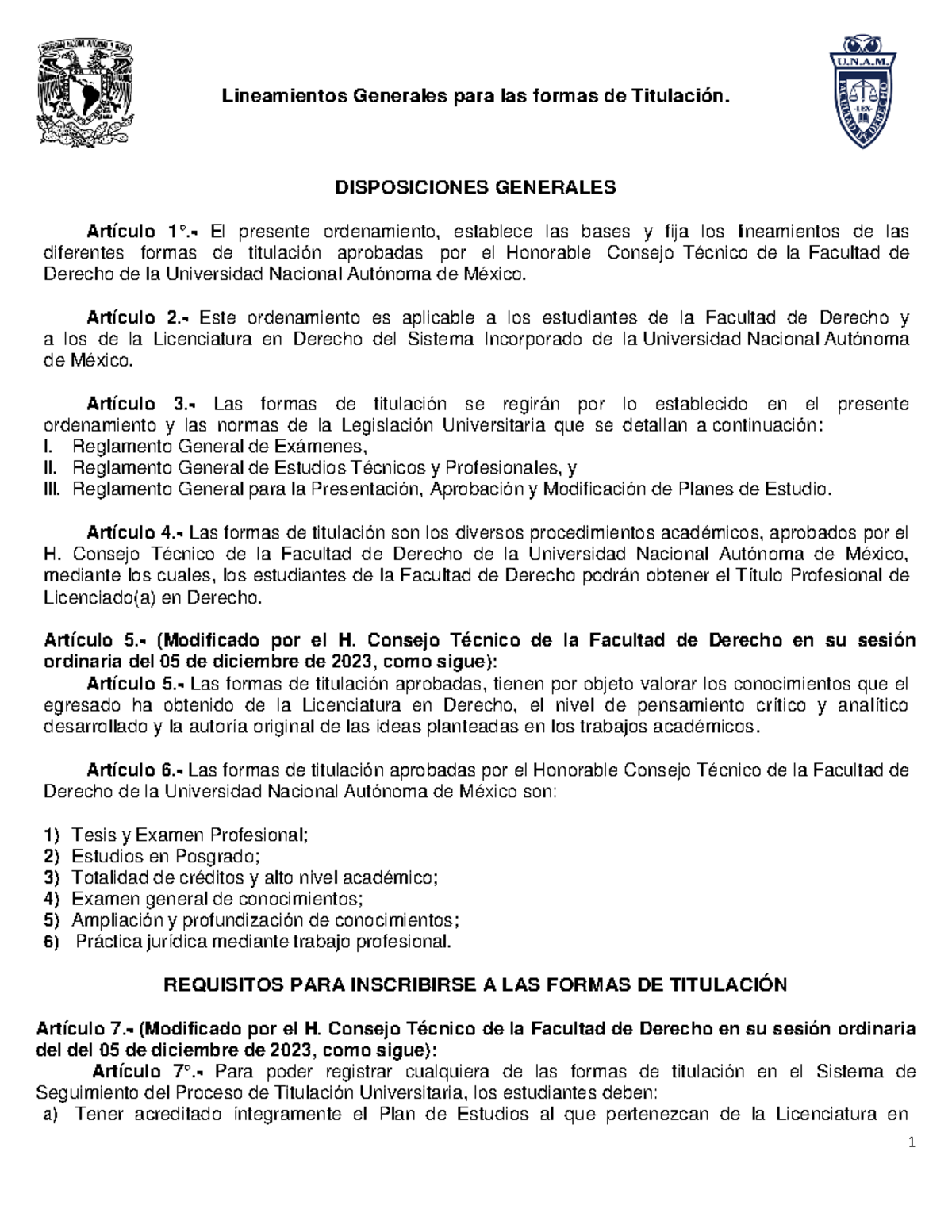 Lineamientos - Lectura - DISPOSICIONES GENERALES Artículo 1°. -‐ El ...