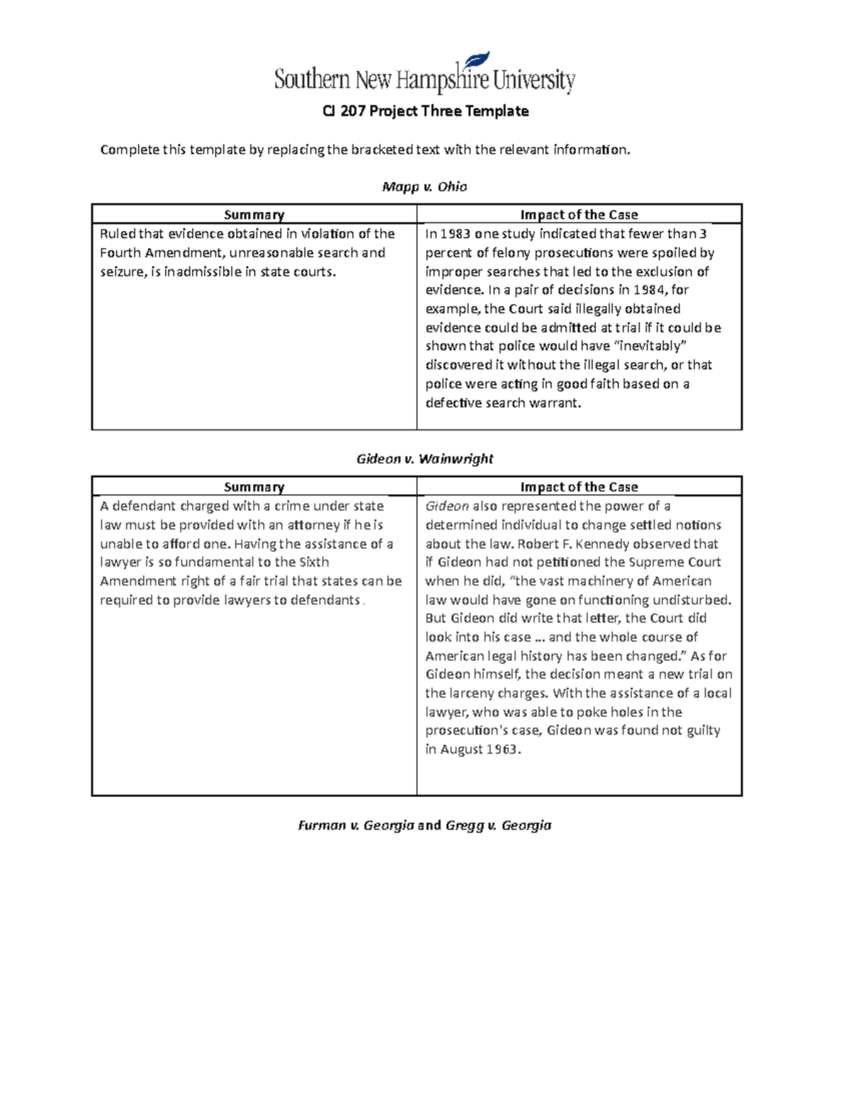 CJ 207 Project Three Freise - CJ 207 Project Three Template Complete ...
