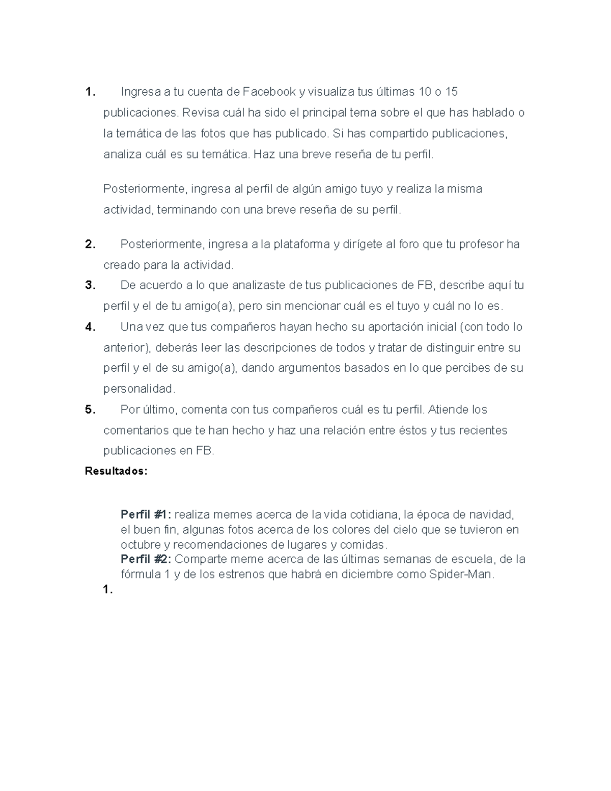 ACT. 13 - ACTIVIDAD 13 MODULO 2 100 - Ingresa a tu cuenta de Facebook y visualiza tus últimas 10 ...
