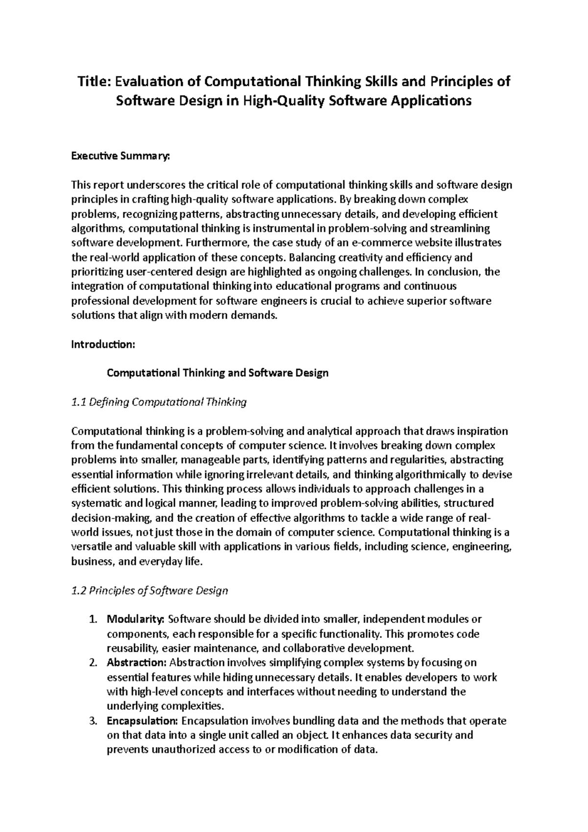 Kaveesha PRG 01 - Programming unit 5 part one assignment - Title: Evalua,on of Computa,onal ...