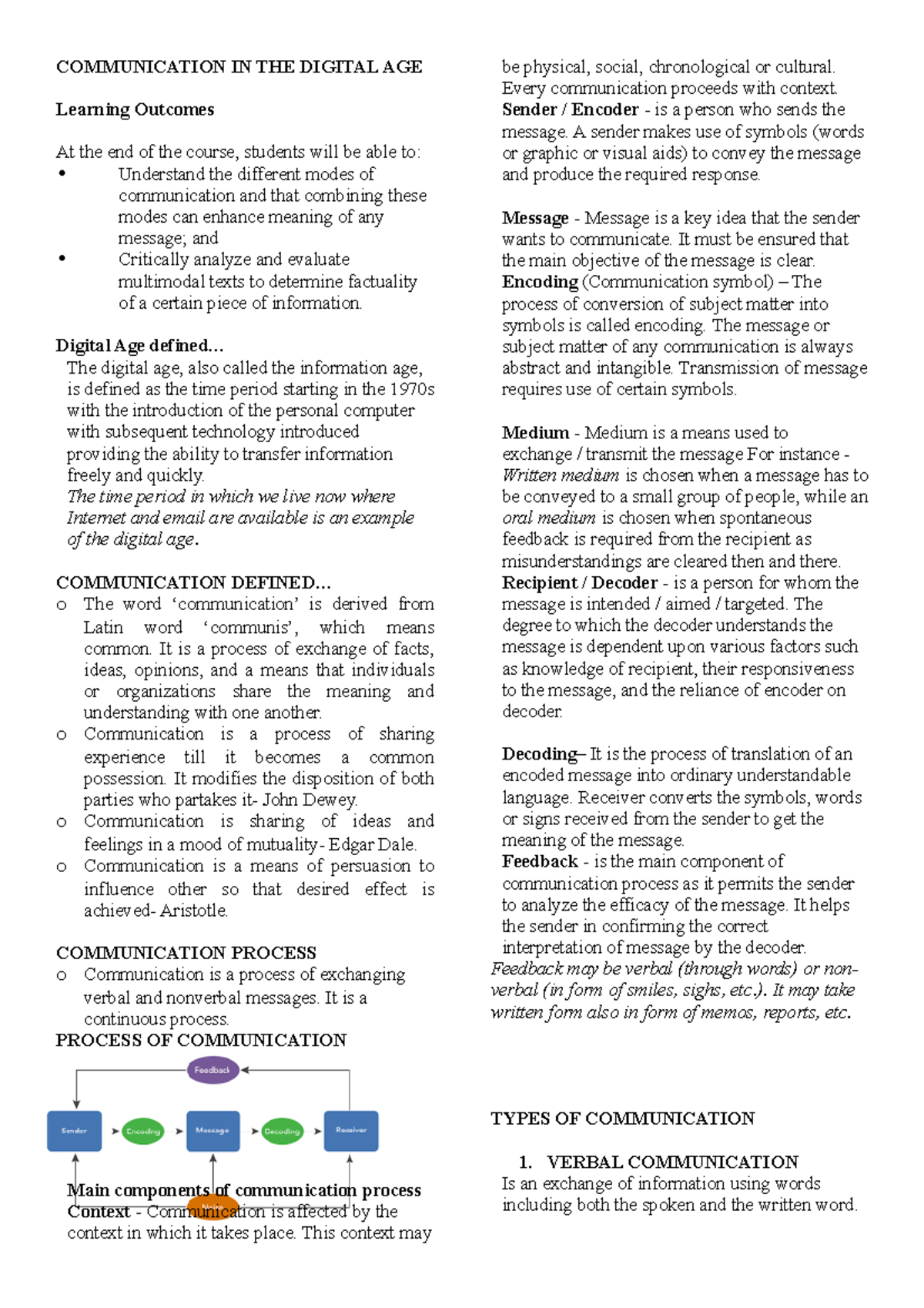 Communication IN THE Digital AGE - COMMUNICATION IN THE DIGITAL AGE ...