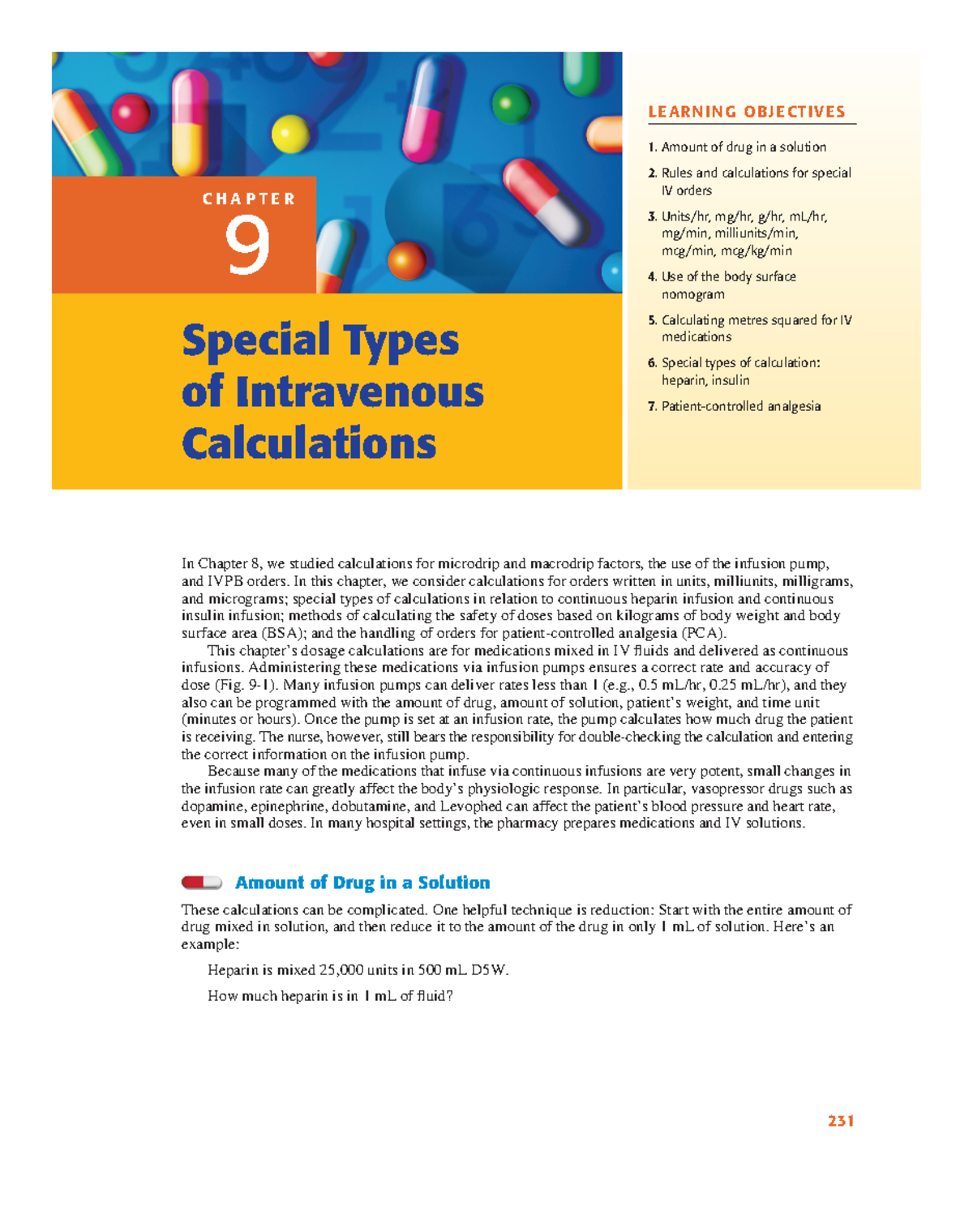 Special Types of Intravenous Calculations - Studocu