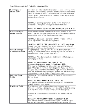 Finance notes - BA 141 Intro Add here Overview of corporate finance ...
