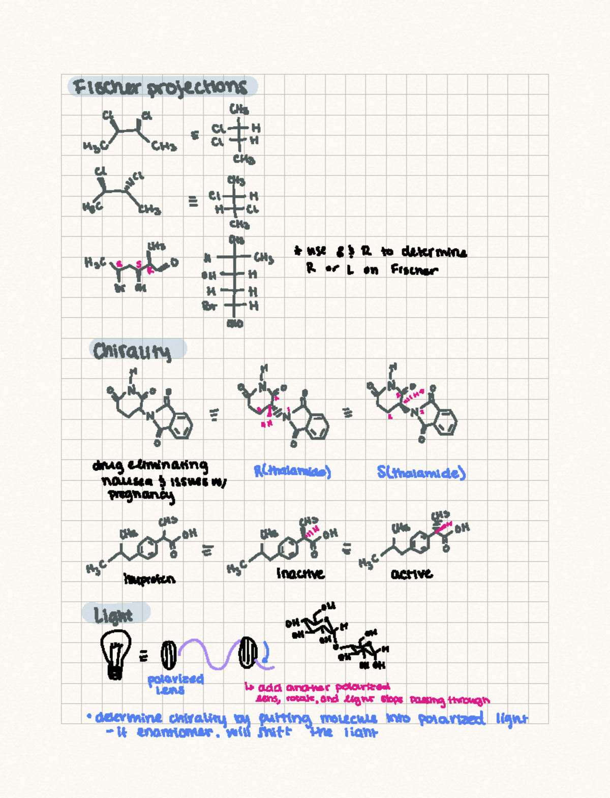 Stereochemistry - Fischer projections CH sitcom Eft CH HIM Iii Hz Hz R ...