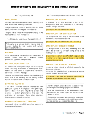 Philo q1- module 3 - INTRODUCTION TO THE PHILOSOPHY OF THE HUMAN PERSON ...