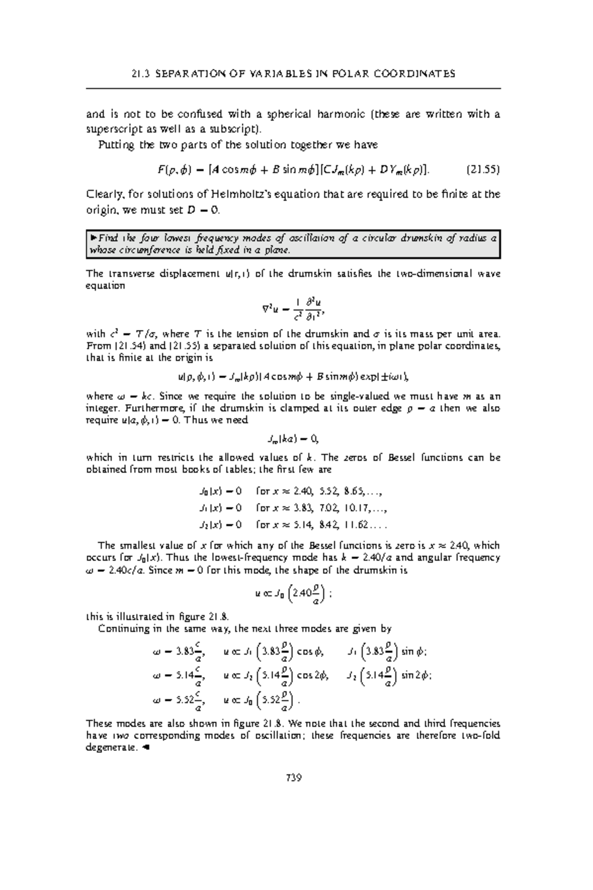 Physics Engineering (62) - 21 SEPARATION OF VARIABLES IN POLAR ...