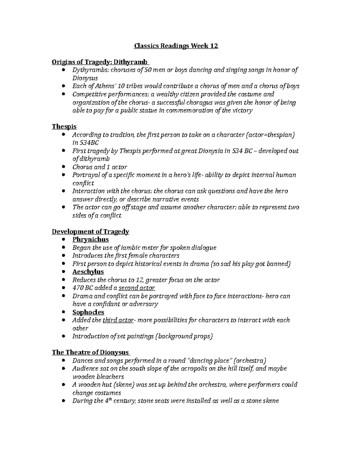 Classics Readings Week 12 - Antigone is caught between the law of gods ...