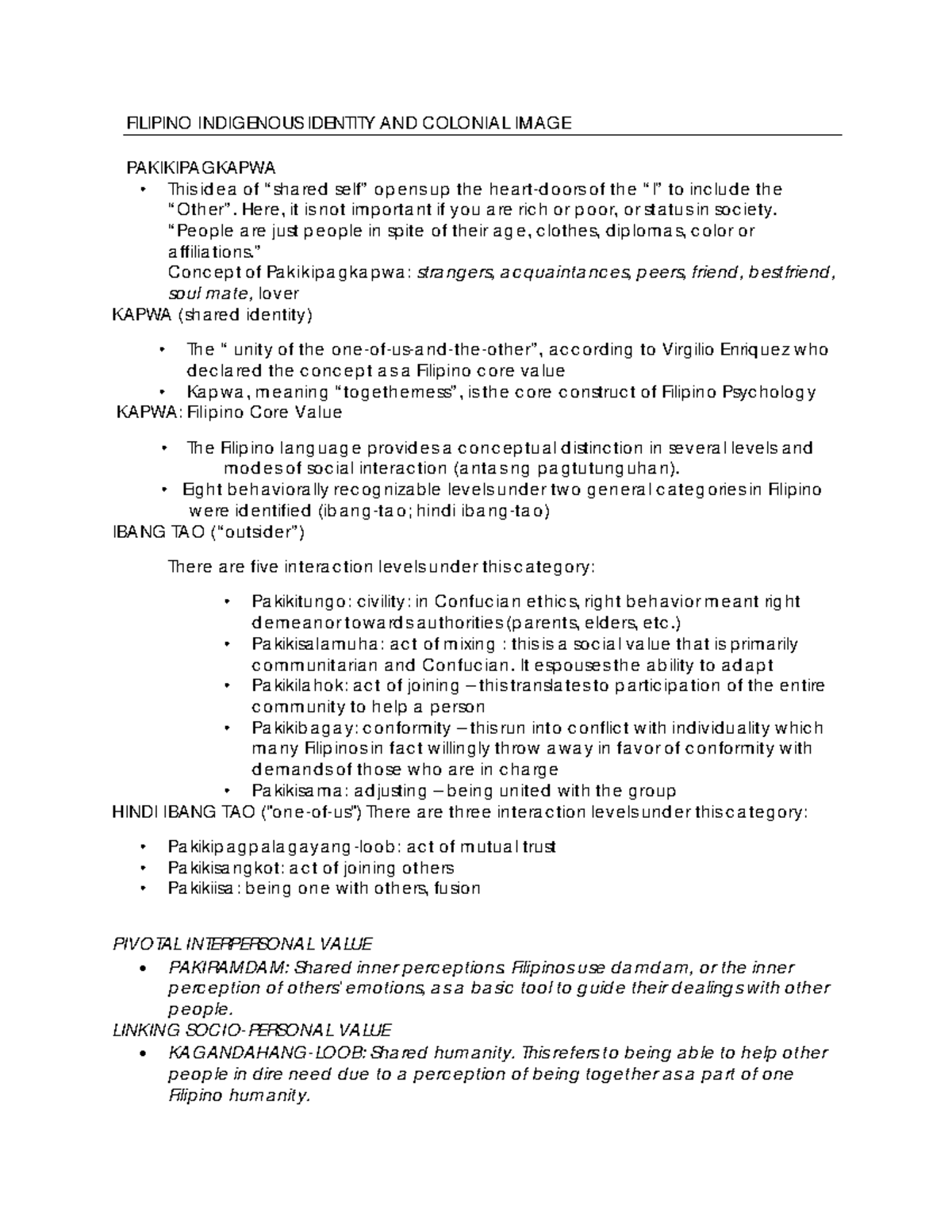 Filipino Indigenous Identity AND Colonial Image 1 - FILIPINO INDIG ENO ...