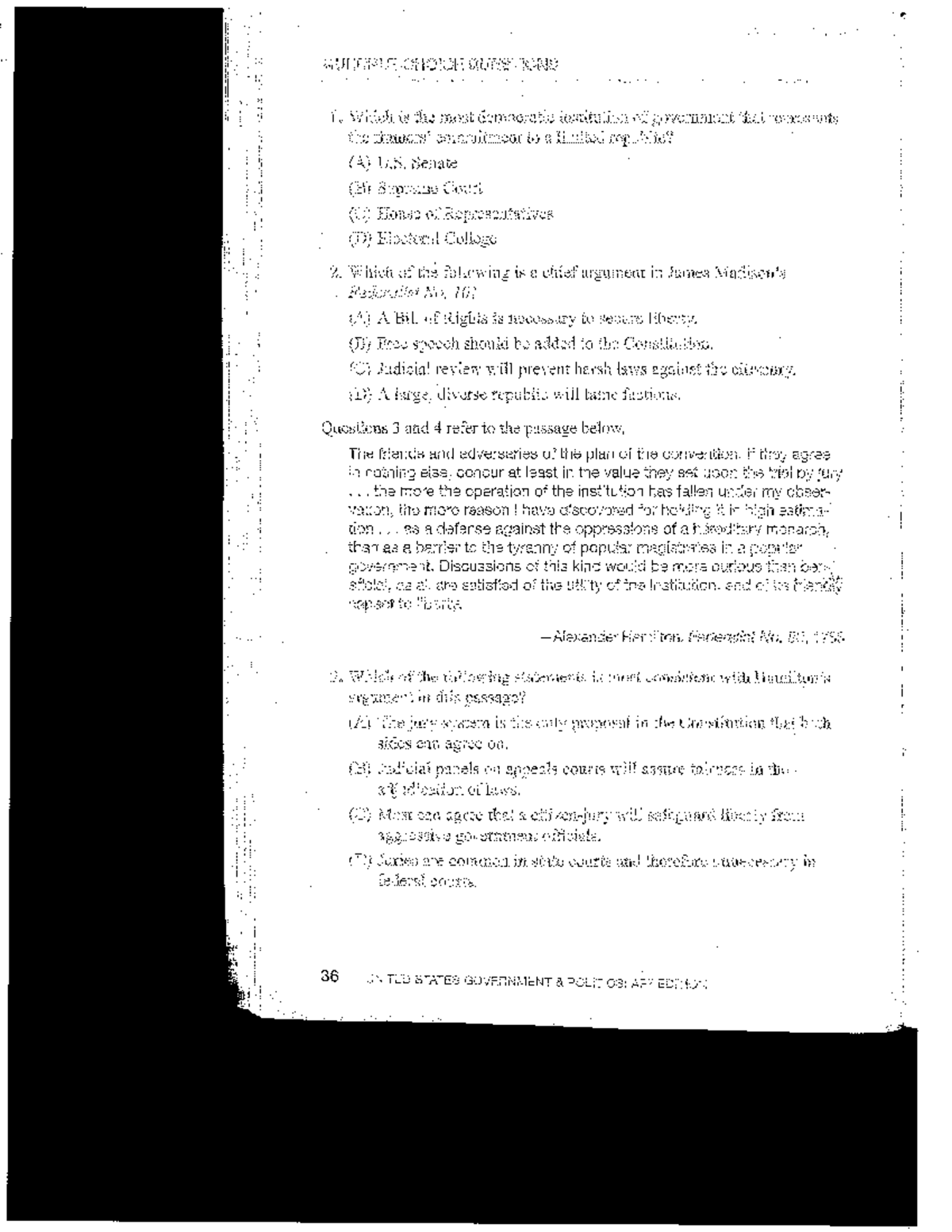 Amsco+Unit+1+Multiple+Choice+Questions - CHOICE QUESTIONS 1. Which is ...