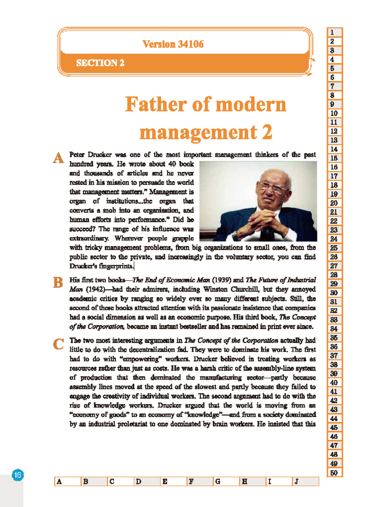 Father of modern management 2 - English Language Teaching - Studocu