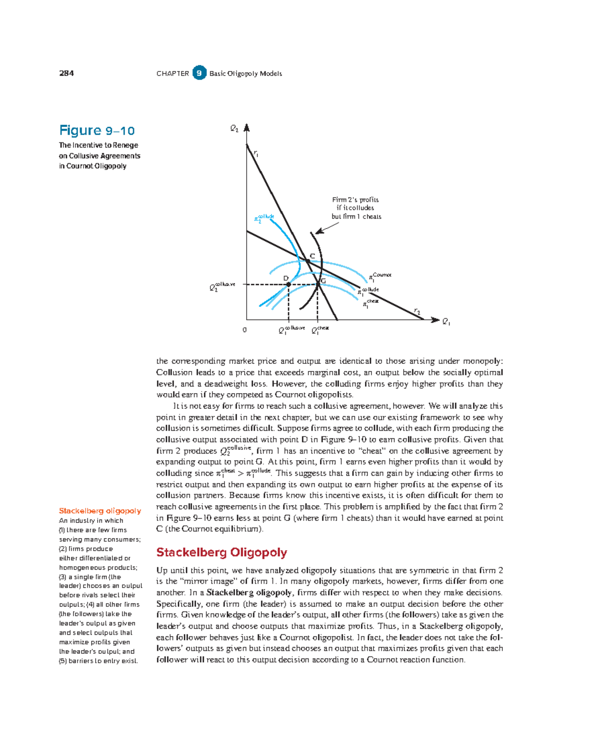 Managerial-economics-79 - 284 CHAPTER 9 Basic Oligopoly Models the corresponding market price ...