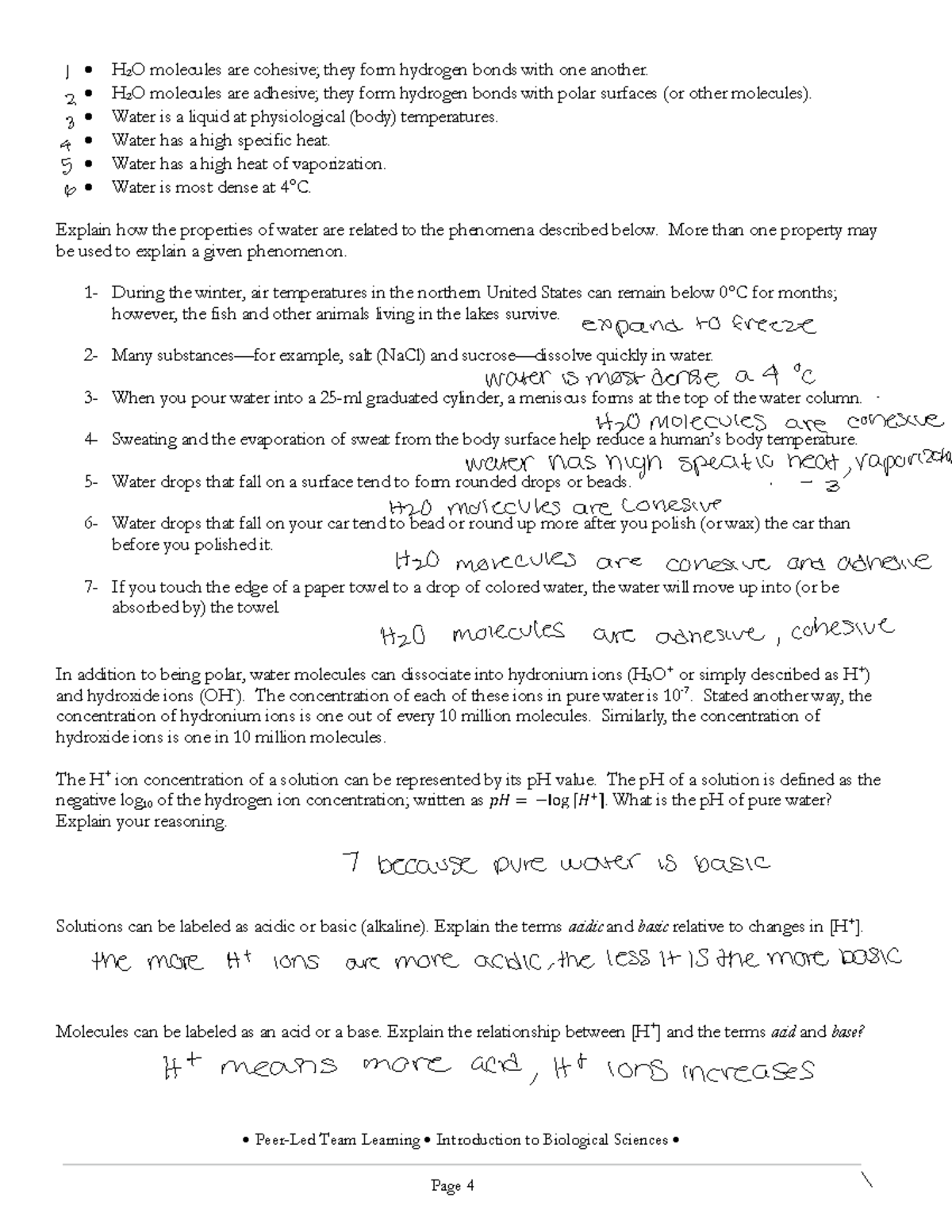 Peer-Led Team Learning Module 1 page 4 - Peer-Led Team Learning ...