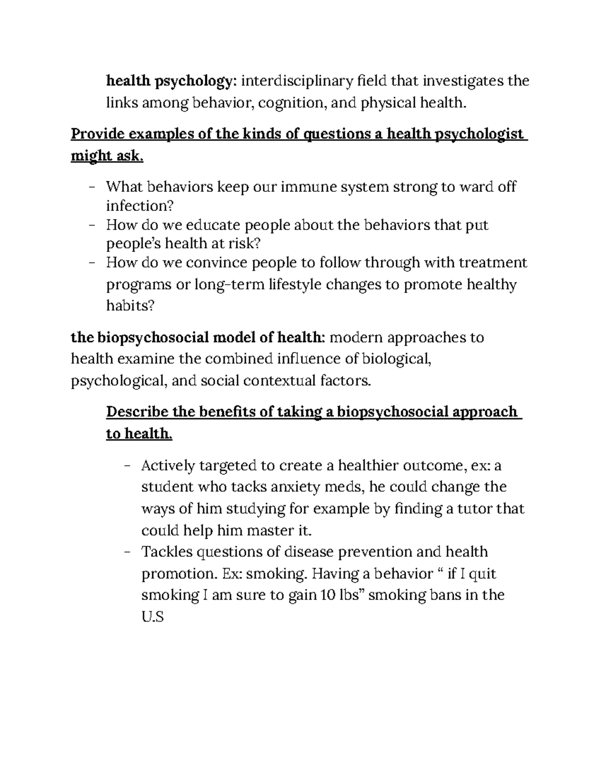 Ch. 10 stress and health - health psychology: interdisciplinary field ...