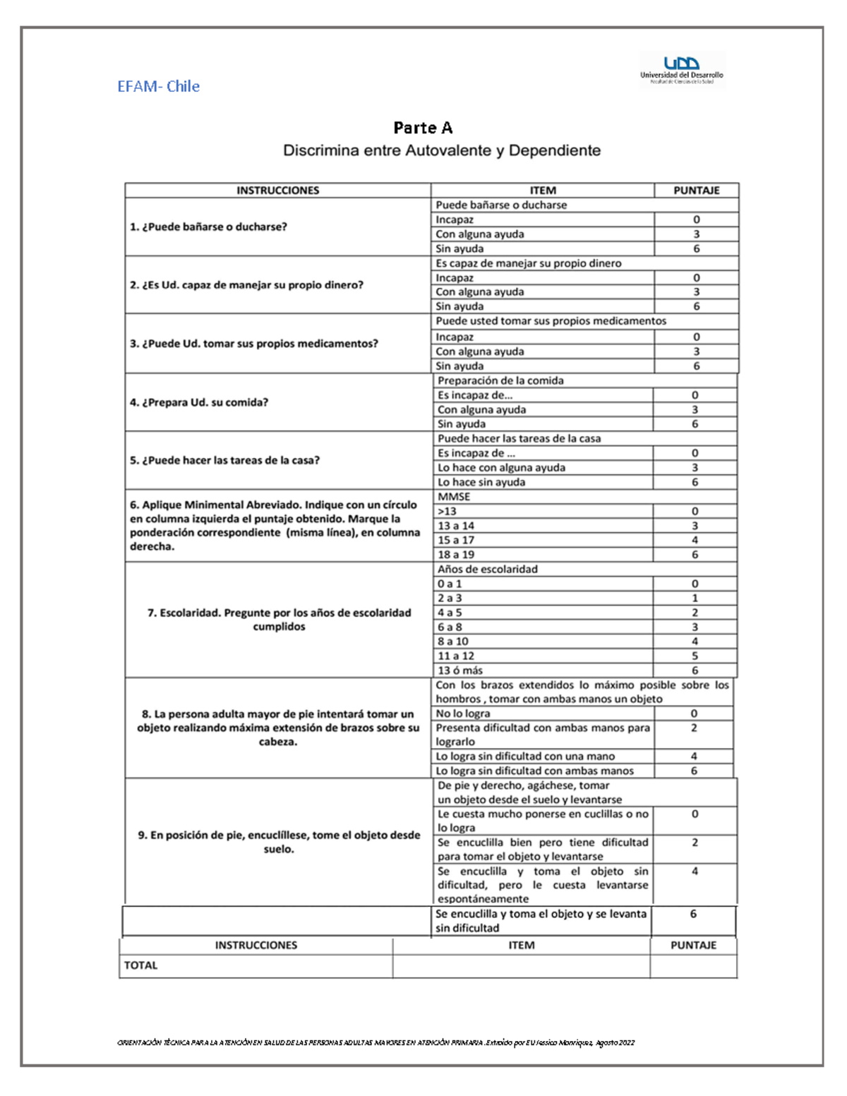 5.Formulario EFAM - Resumen Morfología - Parte A - Studocu