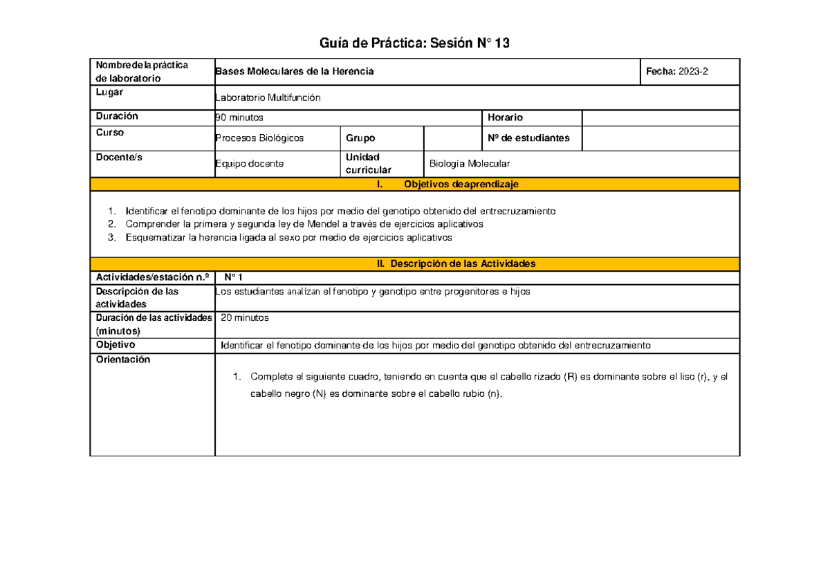 PROB° 13 - PROB° 13 procesos biologicos enfermeria carrera - Guía de ...