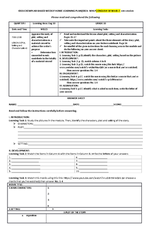 ENG10 REG WEEK 3 WHLP and AS - IDEA EXEMPLAR-BASED WEEKLY HOME LEARNING ...