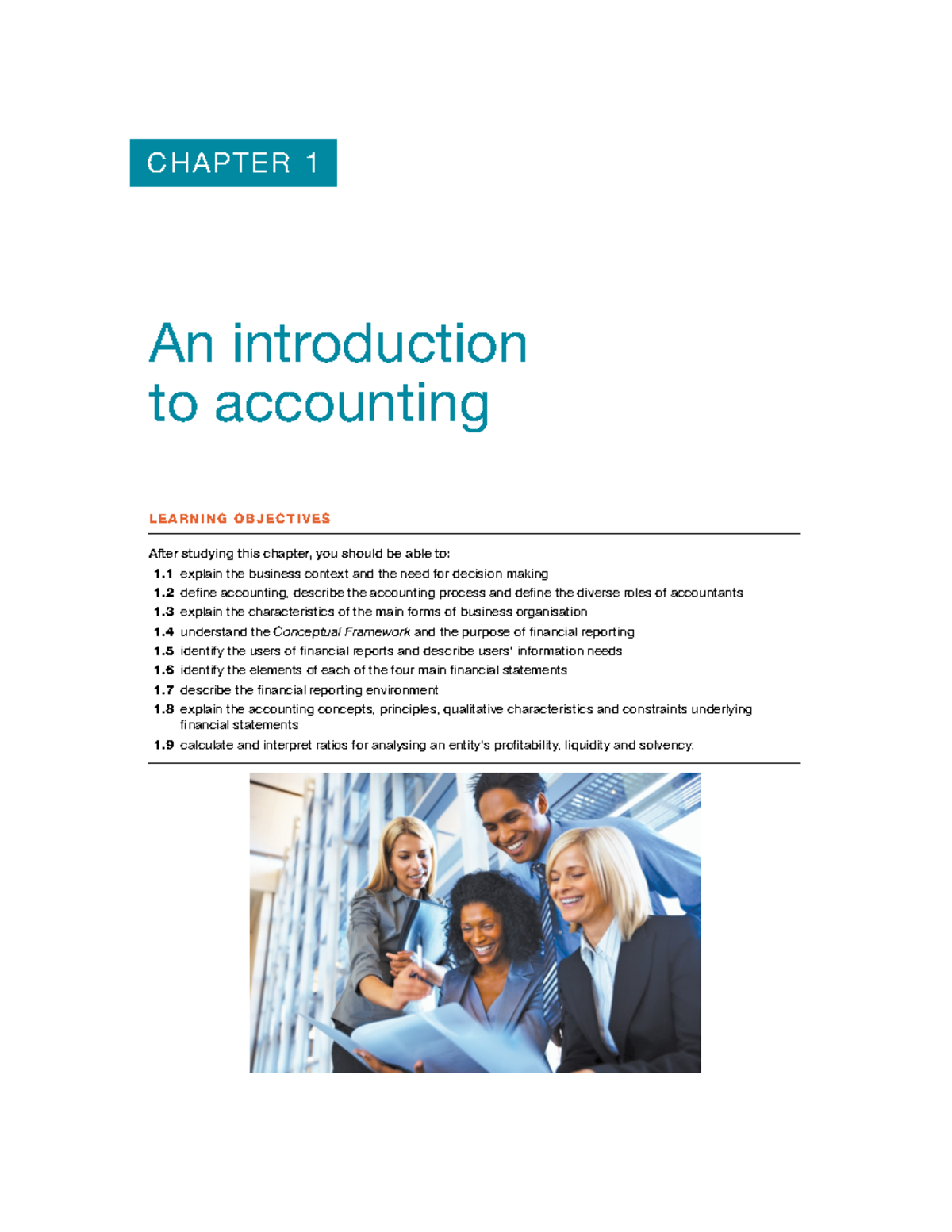 Chapter 1 Reading - CHAPTER 1 An introduction to accounting LEARNING ...