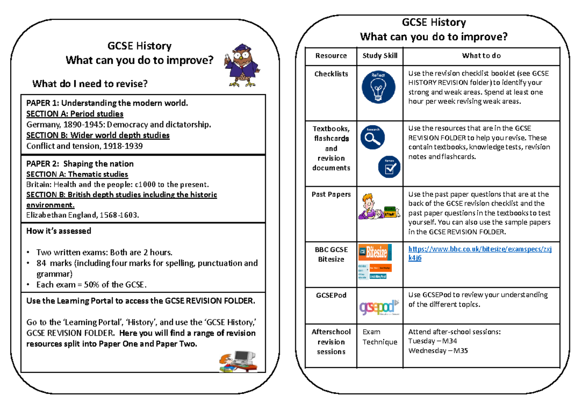 AQA-GCSE-History - History work - GCSE History What can you do to ...