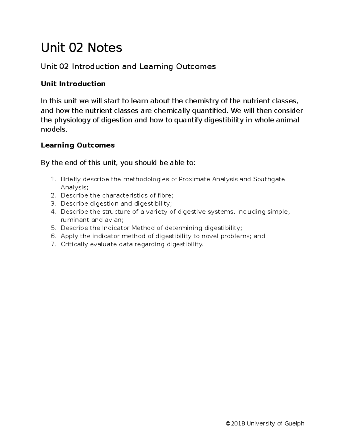 Unit02 Notes - Unit 02 Notes Unit 02 Introduction and Learning Outcomes ...