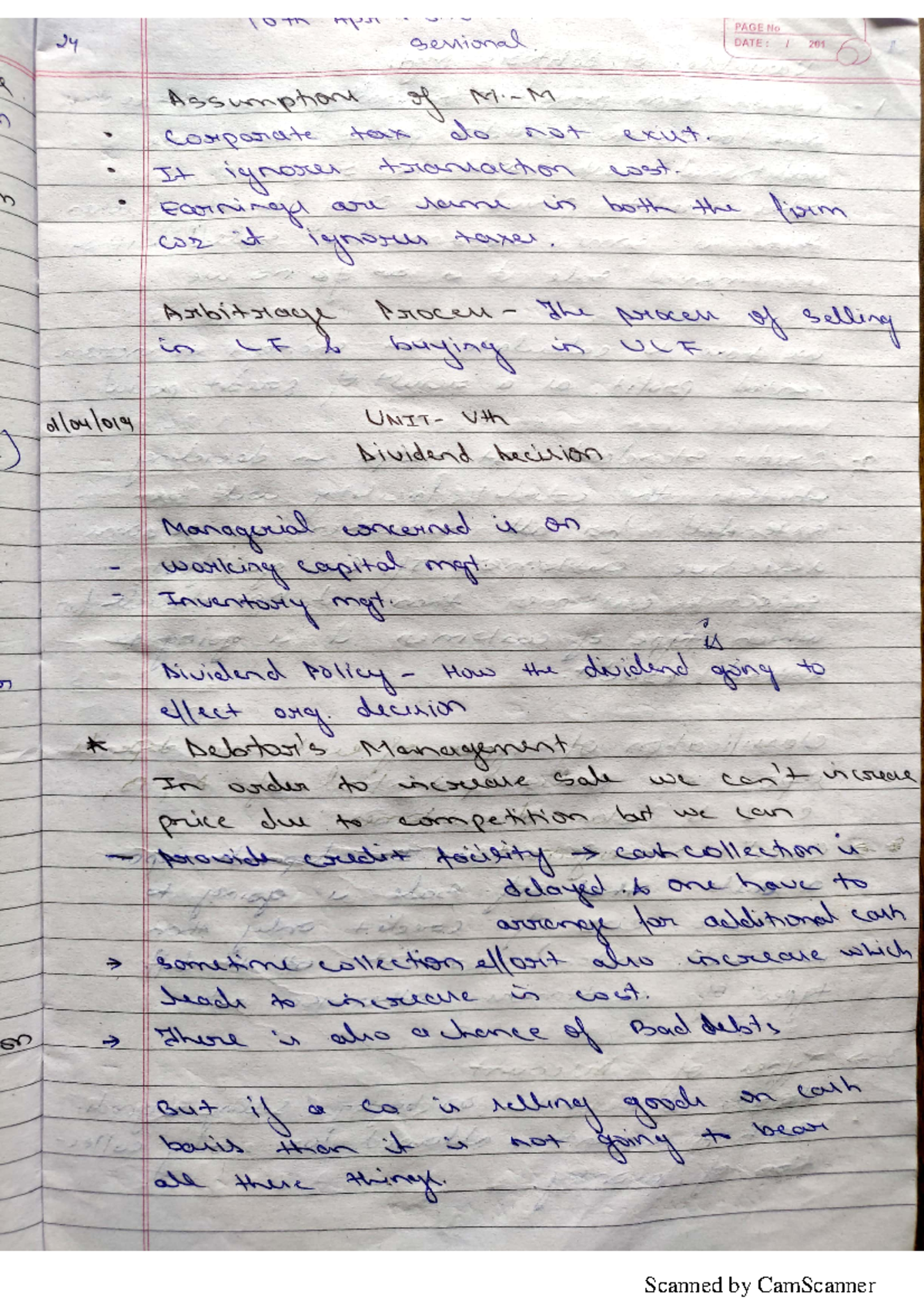 FNM 5 - FNM notes MBA 2nd sem - FINANCIAL MANAGEMENT - Studocu