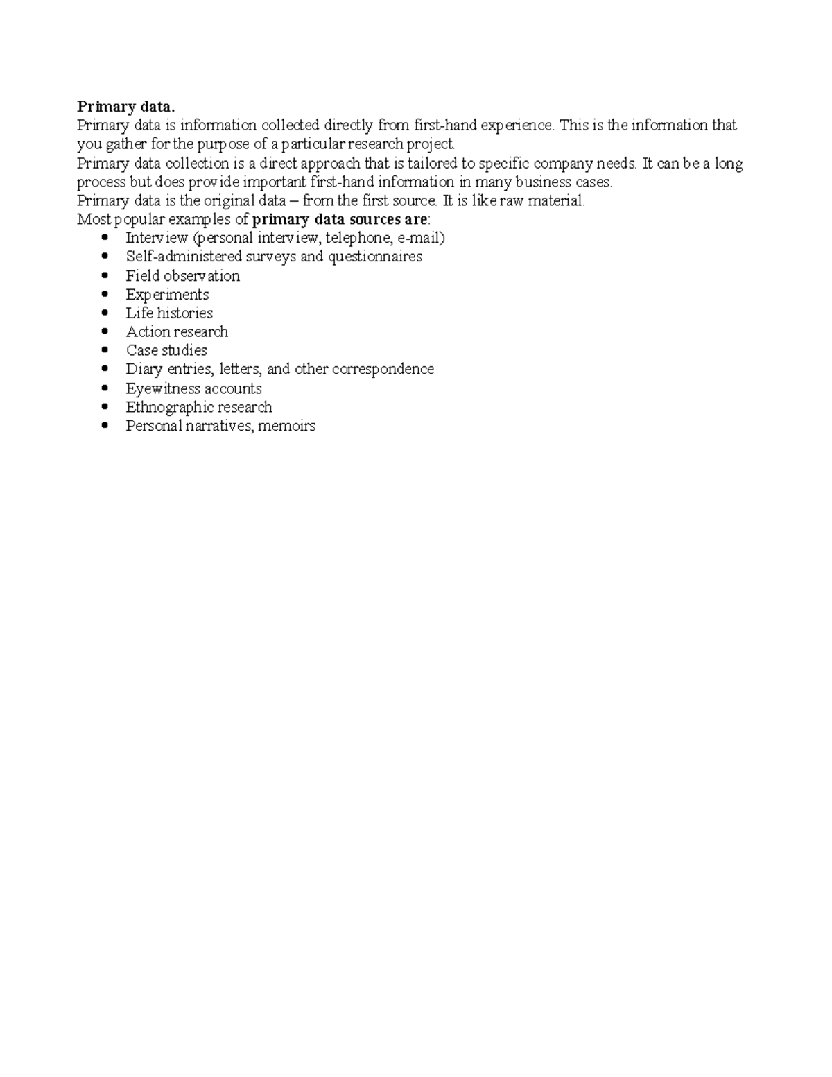 Primary data - Sampling may be defined as the procedure in which a ...