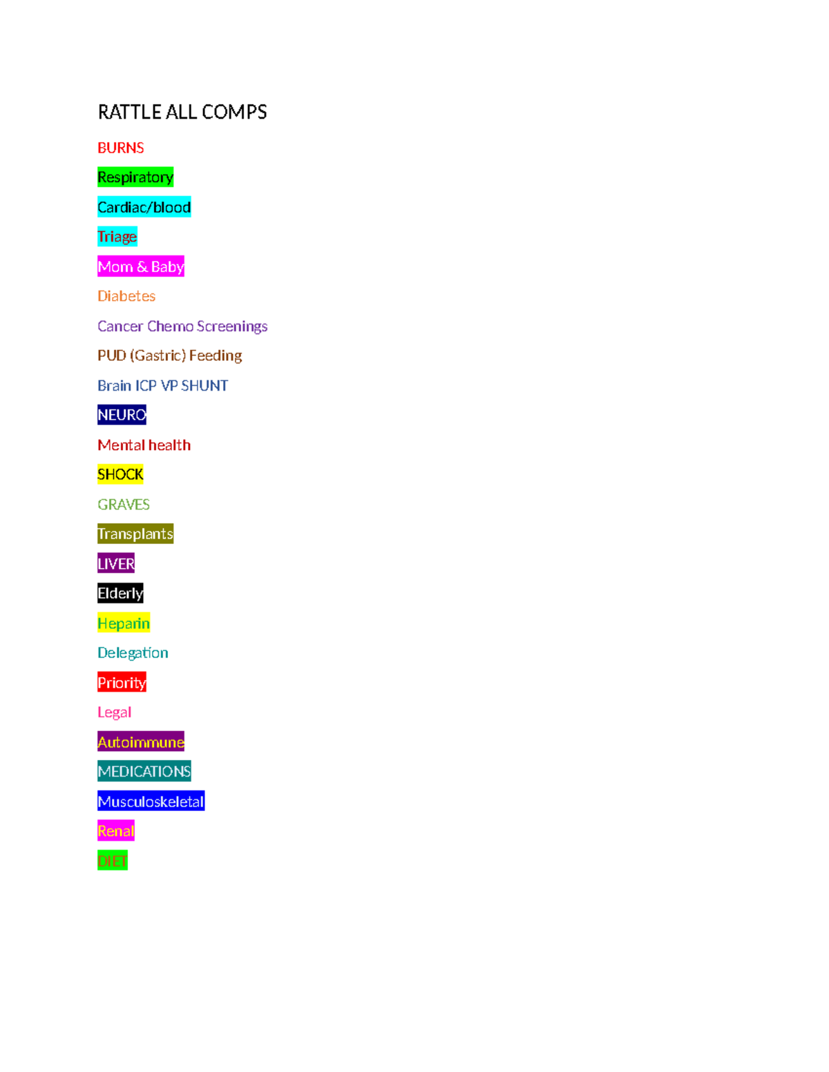 ALL COMP CS - Study guide for comps - RATTLE ALL COMPS BURNS ...