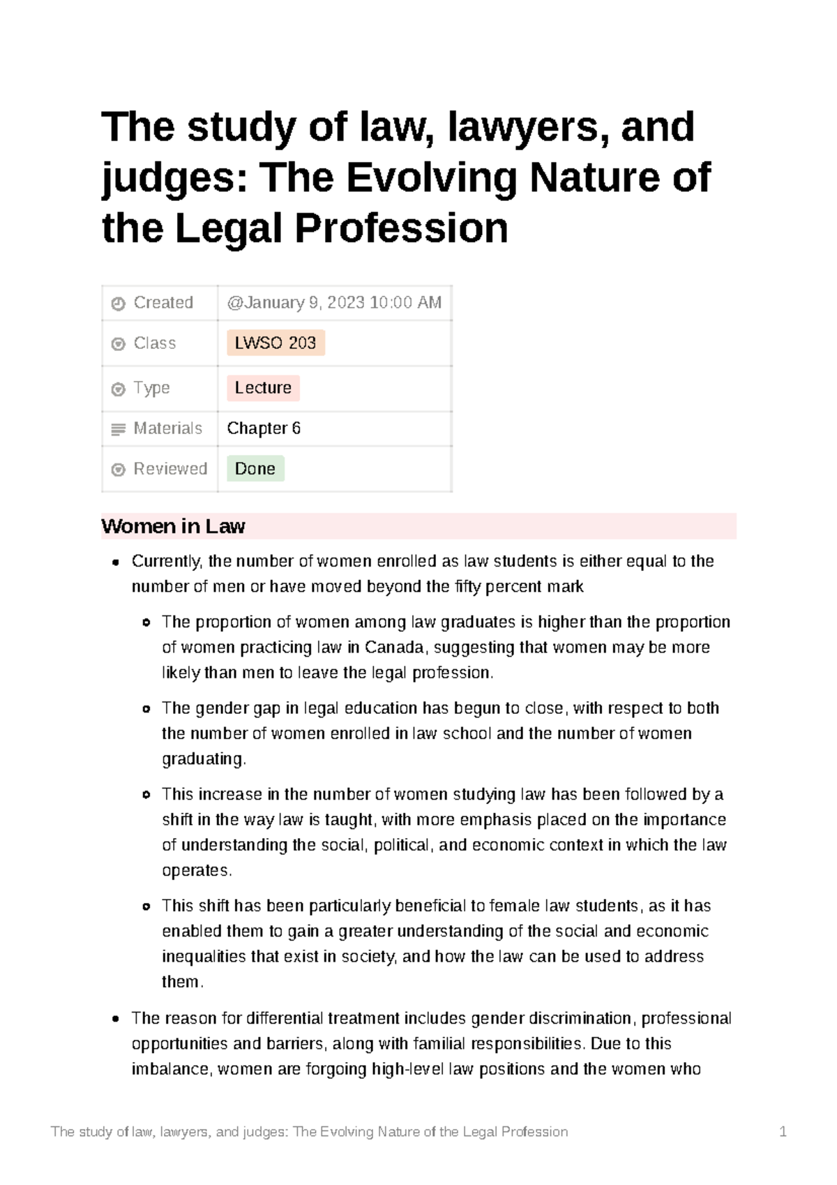 The study of law lawyers and judges The Evolving Nature of the Legal ...