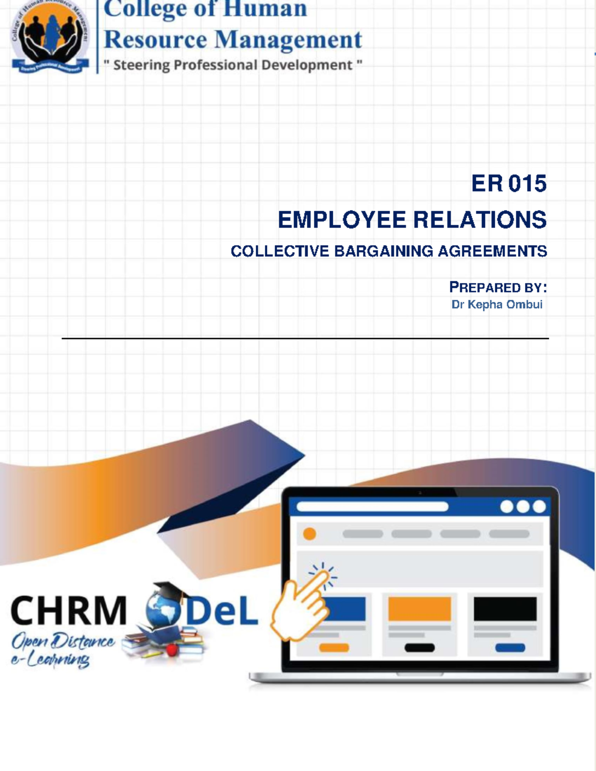 Topic 4 - Lesson 4 Class Notes - ER 015 EMPLOYEE RELATIONS COLLECTIVE ...