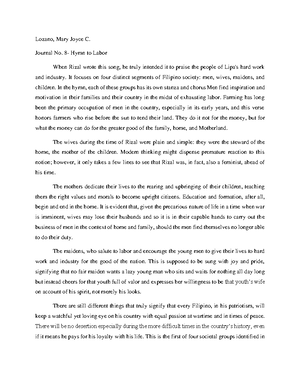 LWR Readings Chapter 1 2 - CHAPTER 1 THE STUDY OF DR. JOSE P. RIZAL ...