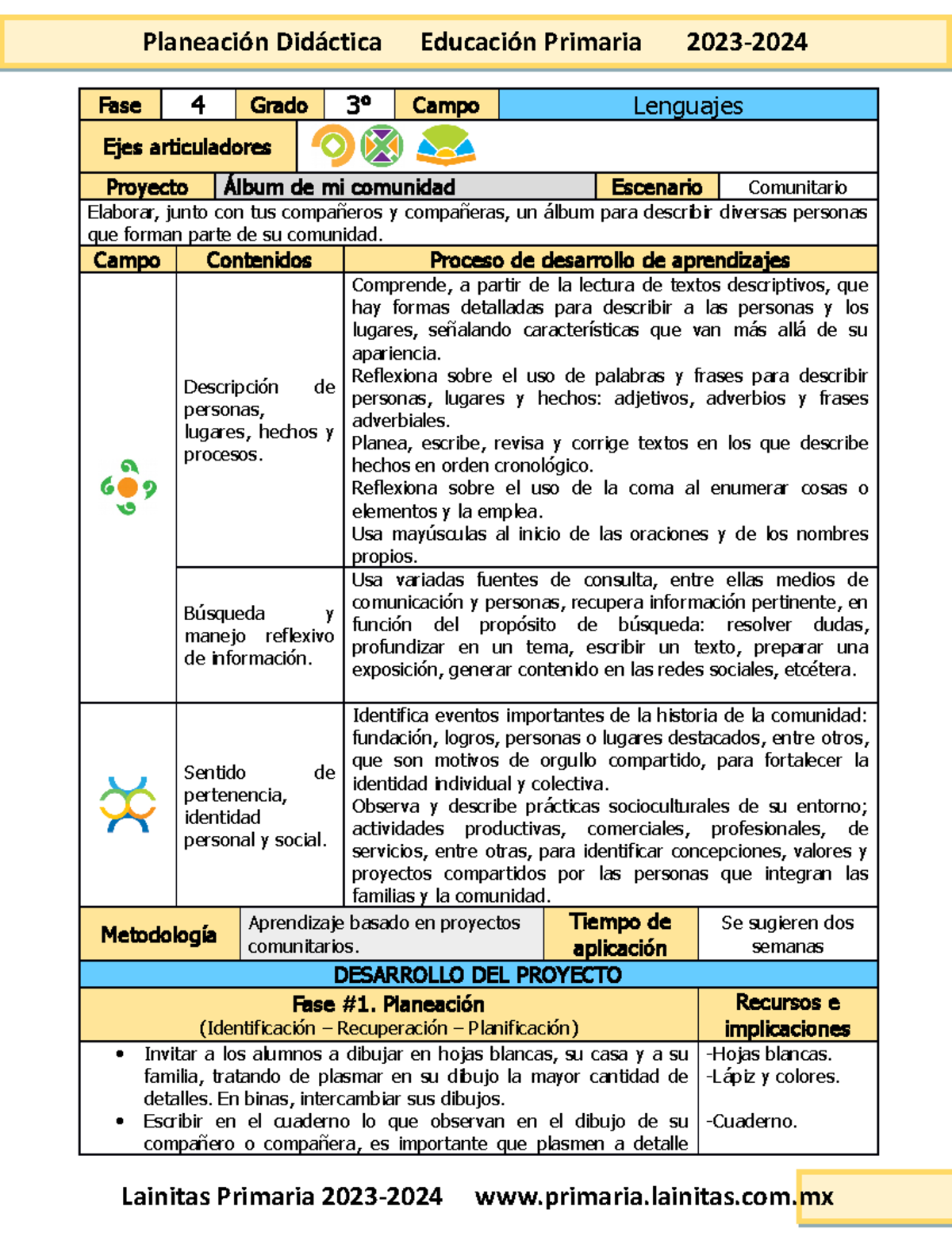 3er Grado Septiembre - 07 Album de mi comunidad (2023-2024) - Fase 4 ...