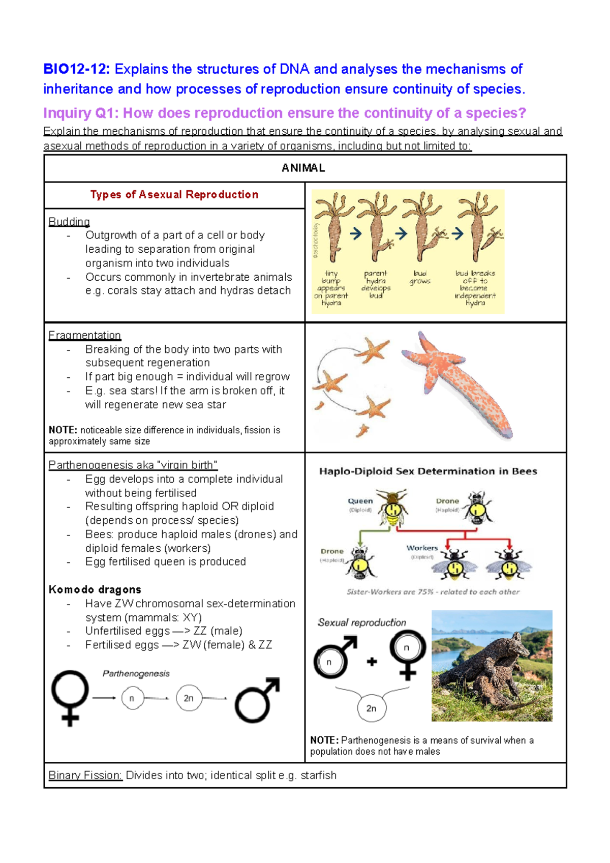 MODULE 5: BIOLOGY - BIO12-12: Explains the structures of DNA and ...