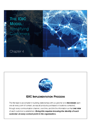 MCER P2 Chapter 5 - CRM 2022 - THE IDIC MODEL: Differentiating ...