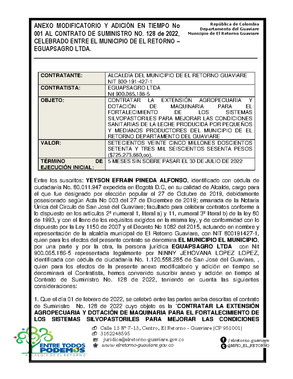 ADIC Proceso 24 - ANEXO MODIFICATORIO Y ADICIÓN EN TIEMPO No 001 AL ...