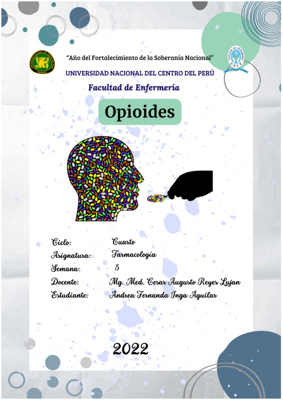Fármacos opioides - Referencias bibliográficas: Vargas D. OPIOIDES, ESCALERA TERAPEUTICA ...