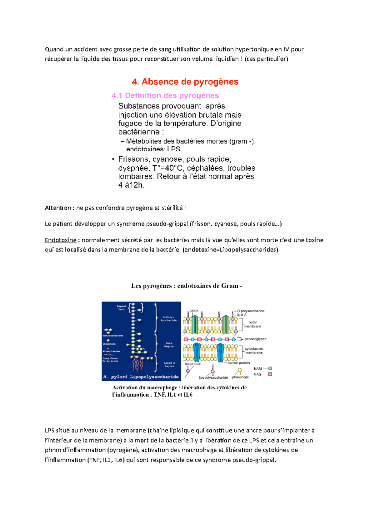 Galénique cours 6 - Quand un accident avec grosse perte de sang ...