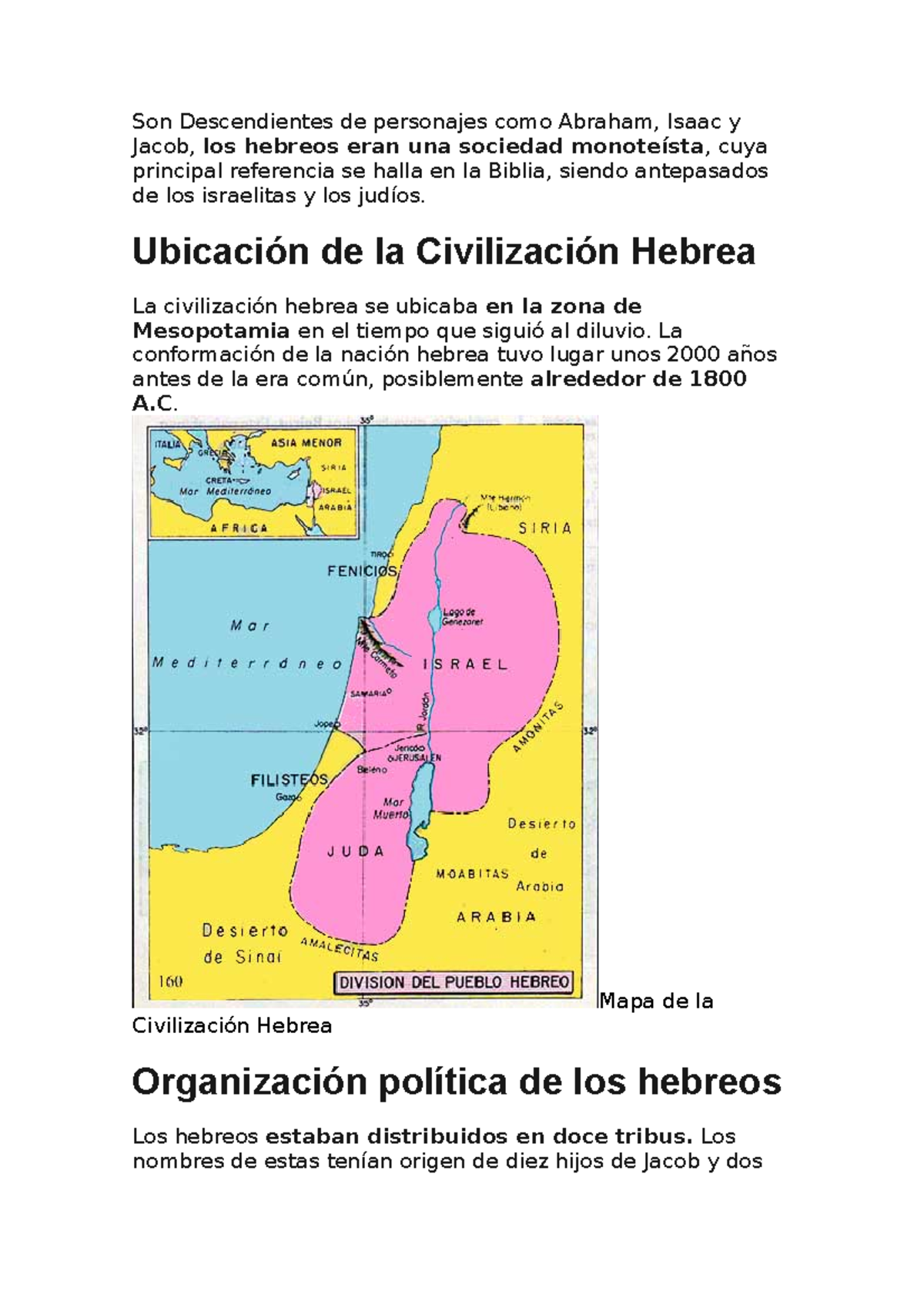 historia de los hebreos - Son Descendientes de personajes como Abraham ...