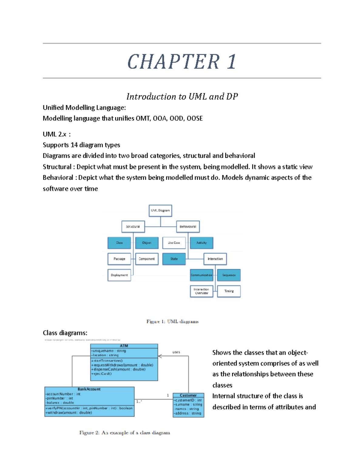 COS 121 Chapter 1 - Summary Software Modelling (C++) - CHAPTER 1 ...