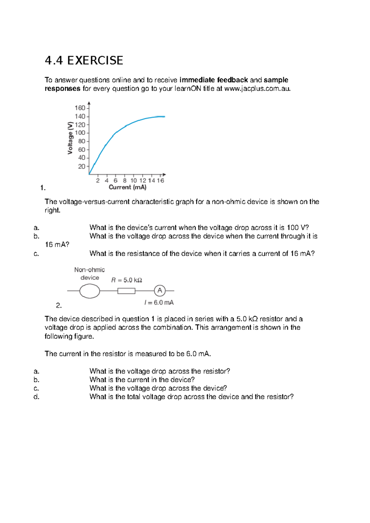 Jacplus 4 - 4 EXERCISE To answer questions online and to receive ...