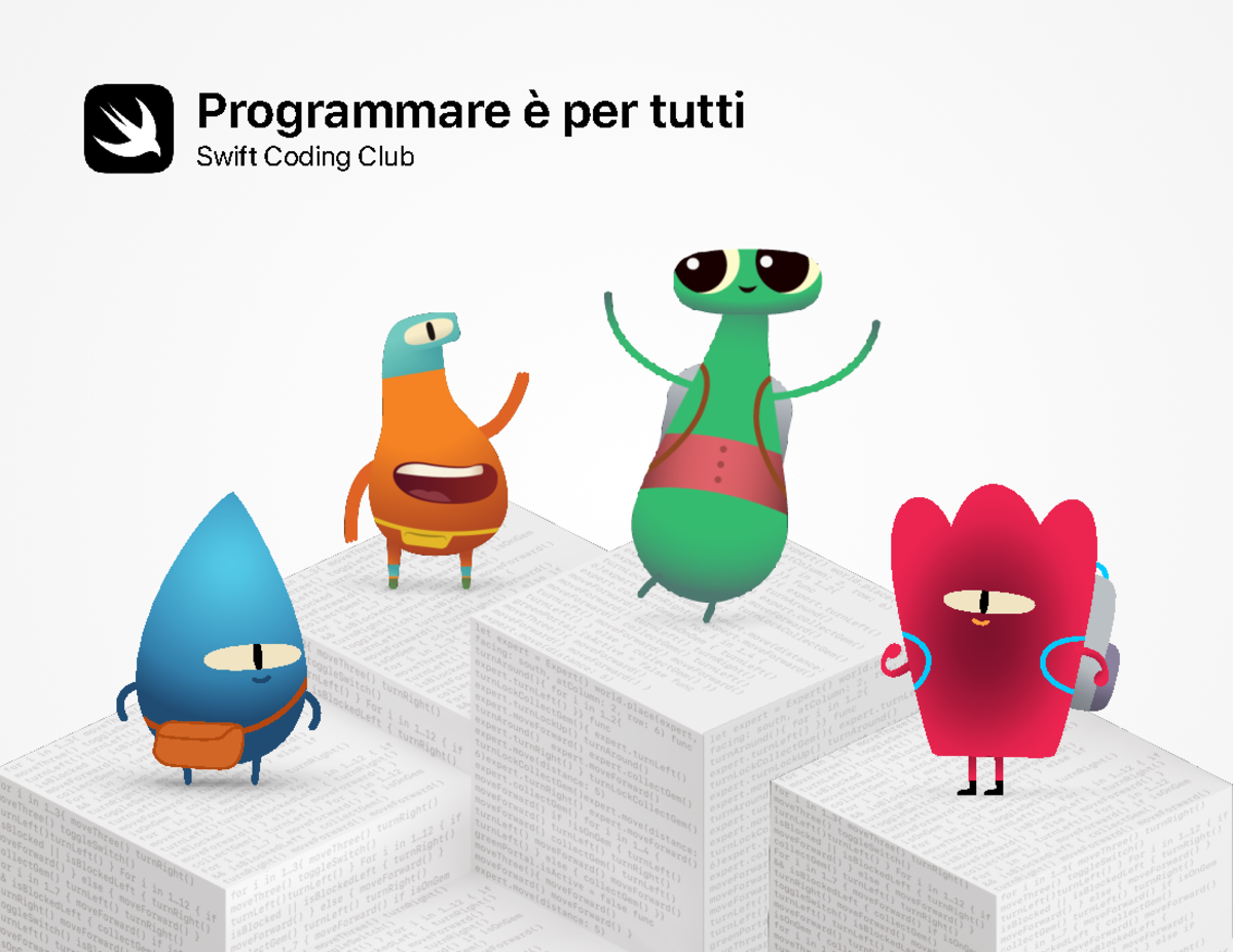Swift-club-playgrounds - Programmare è per tutti Swift Coding Club Ti ...