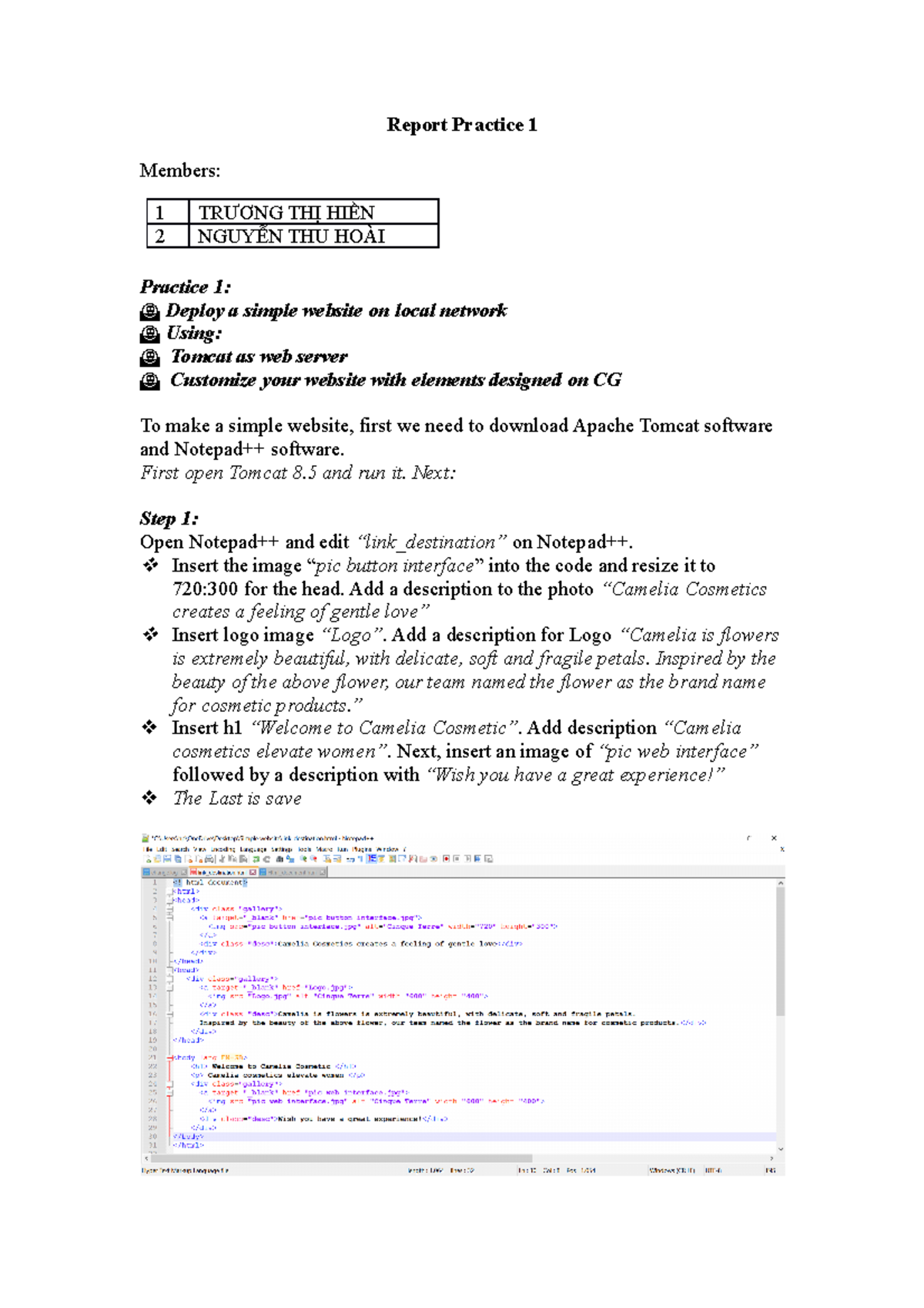 Report-Practice-1 Thuong mai dien tu - Report Practice 1 Members ...