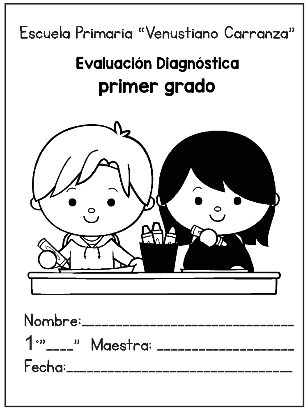 Evaluación Diagnostica Primero - Escuela Primaria “Venustiano Carranza ...