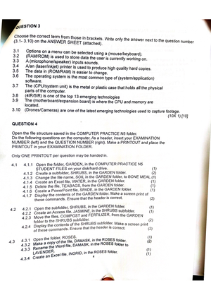 EXAM Preparations Sales MEMO N5 - Page | 1 SALES MANAGEMENT YEAR: 2 / ...