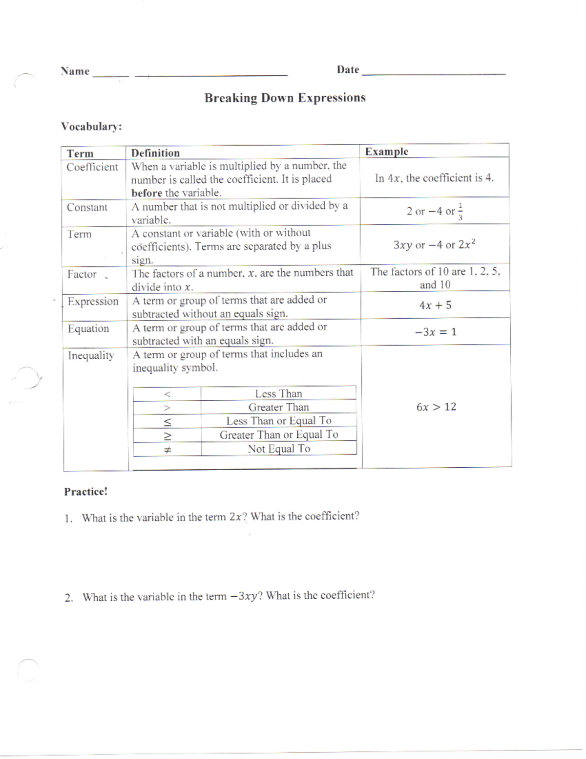 2023-10-26 ACS Math - 710 (02) scan Breaking Down Expressions part 1 ...