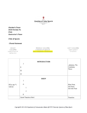Tell+me+about+Yourself+Speech+Outline+Template 2021-2022 - Tell Me ...