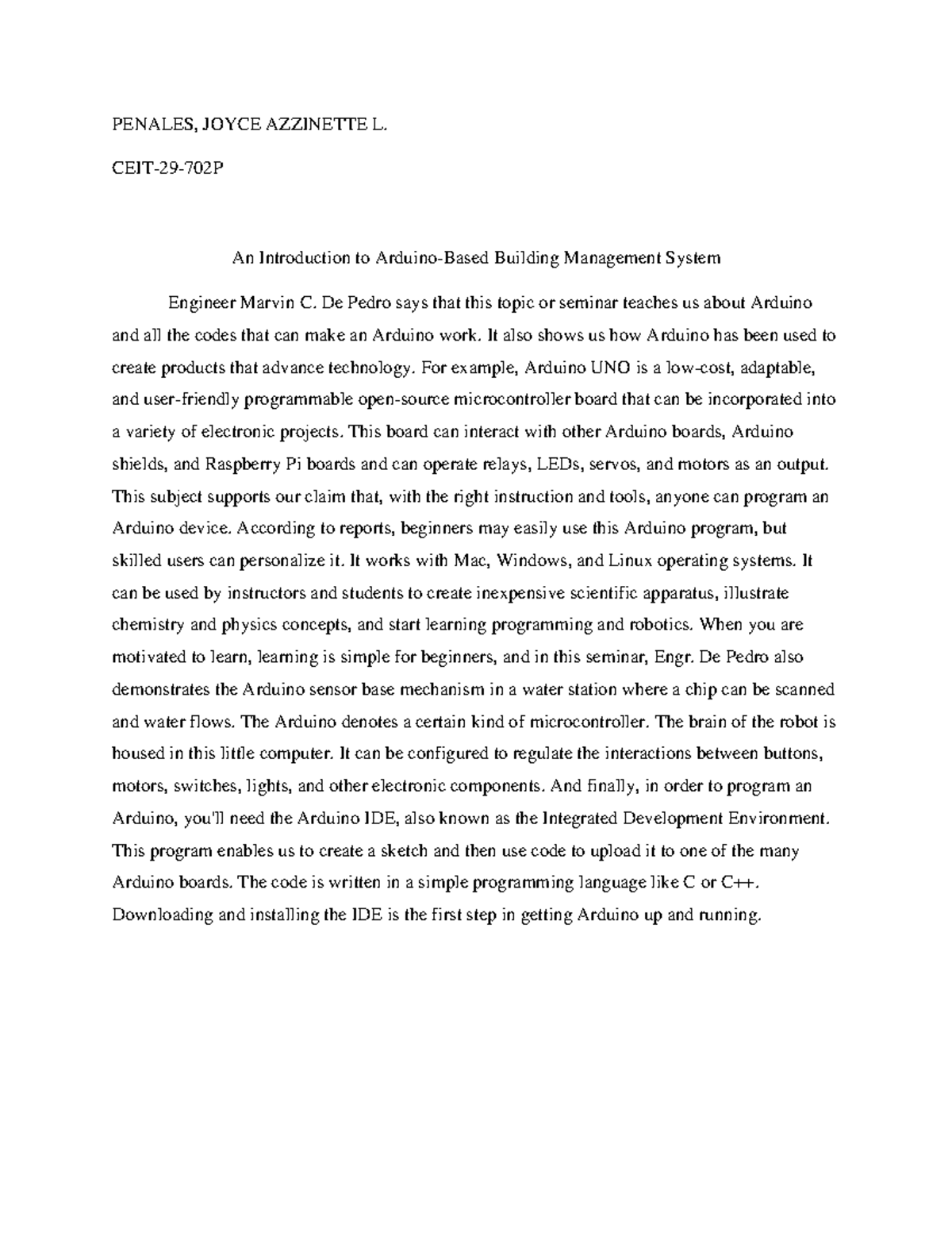 An Introduction to Arduino-Based Building Management System Penales ...