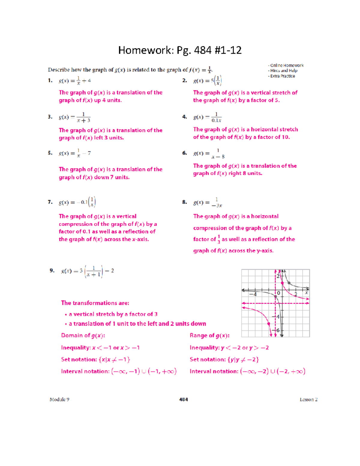9.2 day 1 HW solutions - awddwdwaadwdawwadwda - Homework: Pg. 484 #1 ...