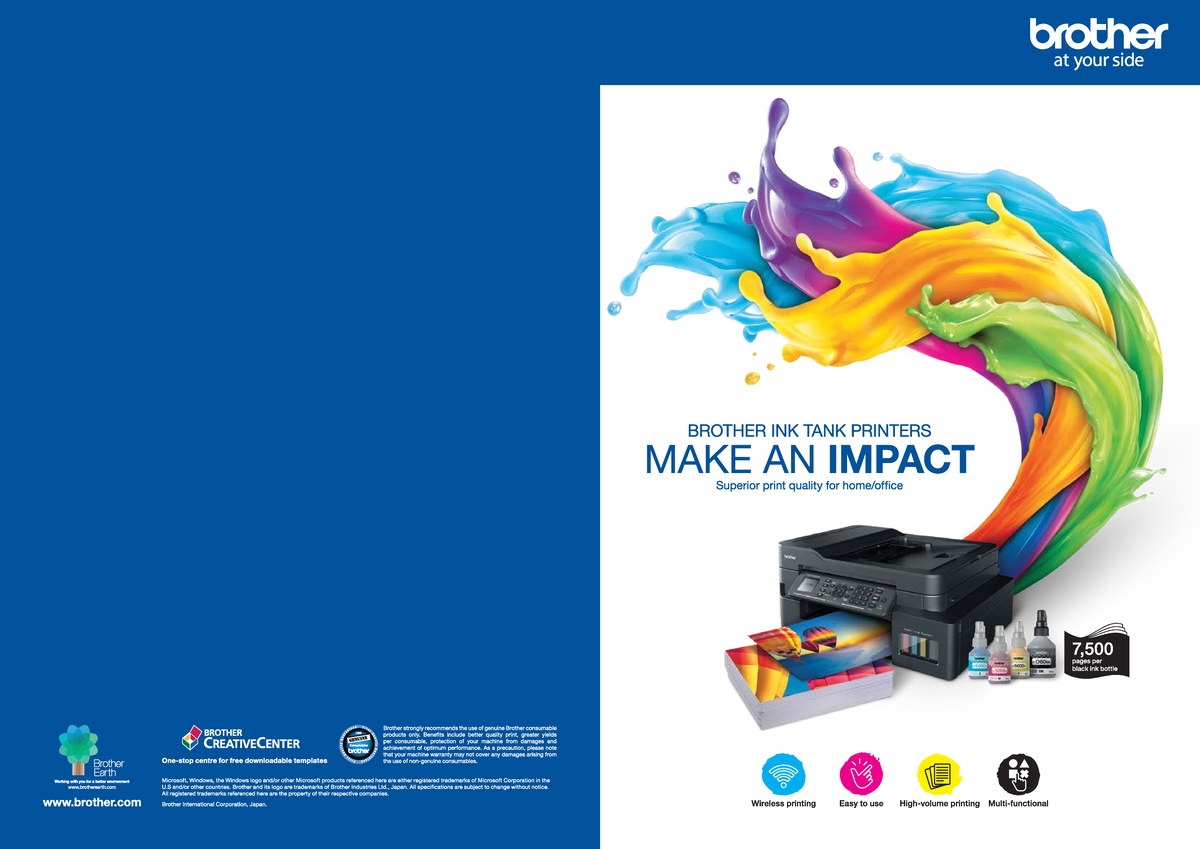 Brother Printer Mini19HT 8PP Brochure - brother at your side of BROTHER ...