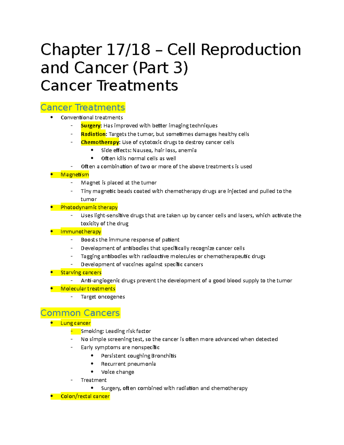 04-21-23 Chapter 17, 18, Part 3 - Chapter 17/18 – Cell Reproduction and ...