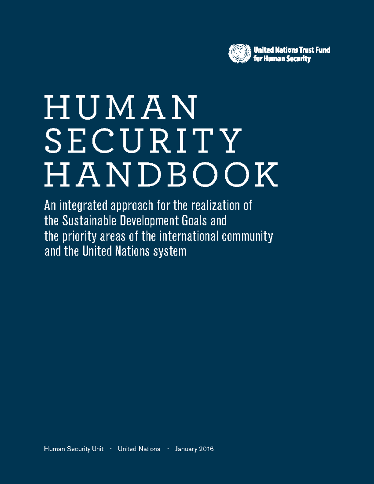 Human security - political science honours notes - 1 H UM A N SECUR IT ...